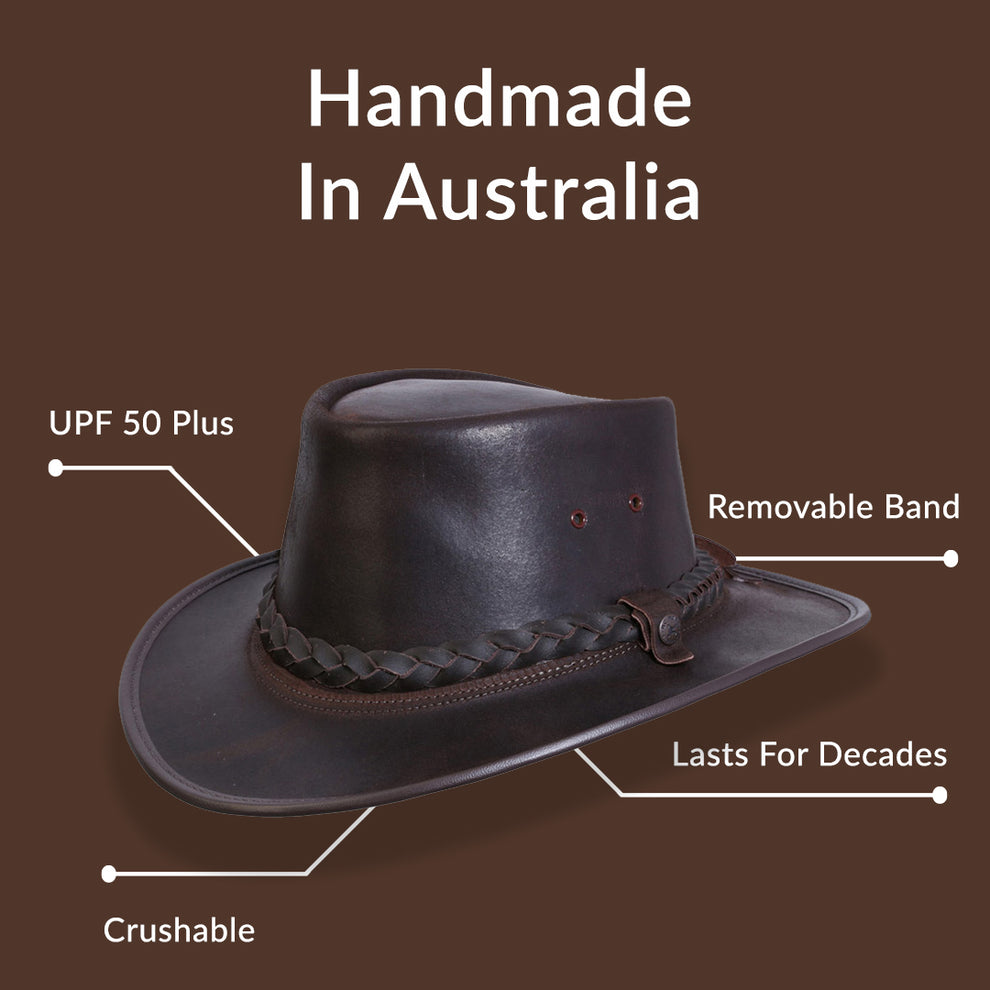 Bac Pac Oily Australian Leather Hat | Conner Hats